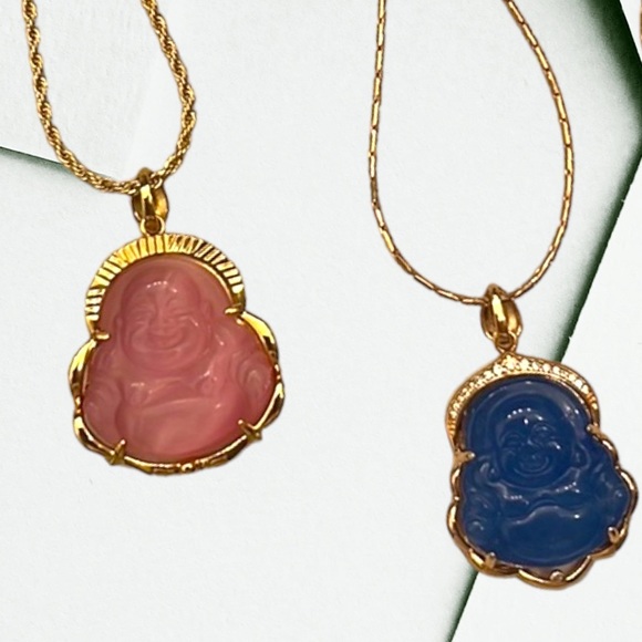 Jewelry | Buddha Necklace On Gold Rope Chain | Poshmark